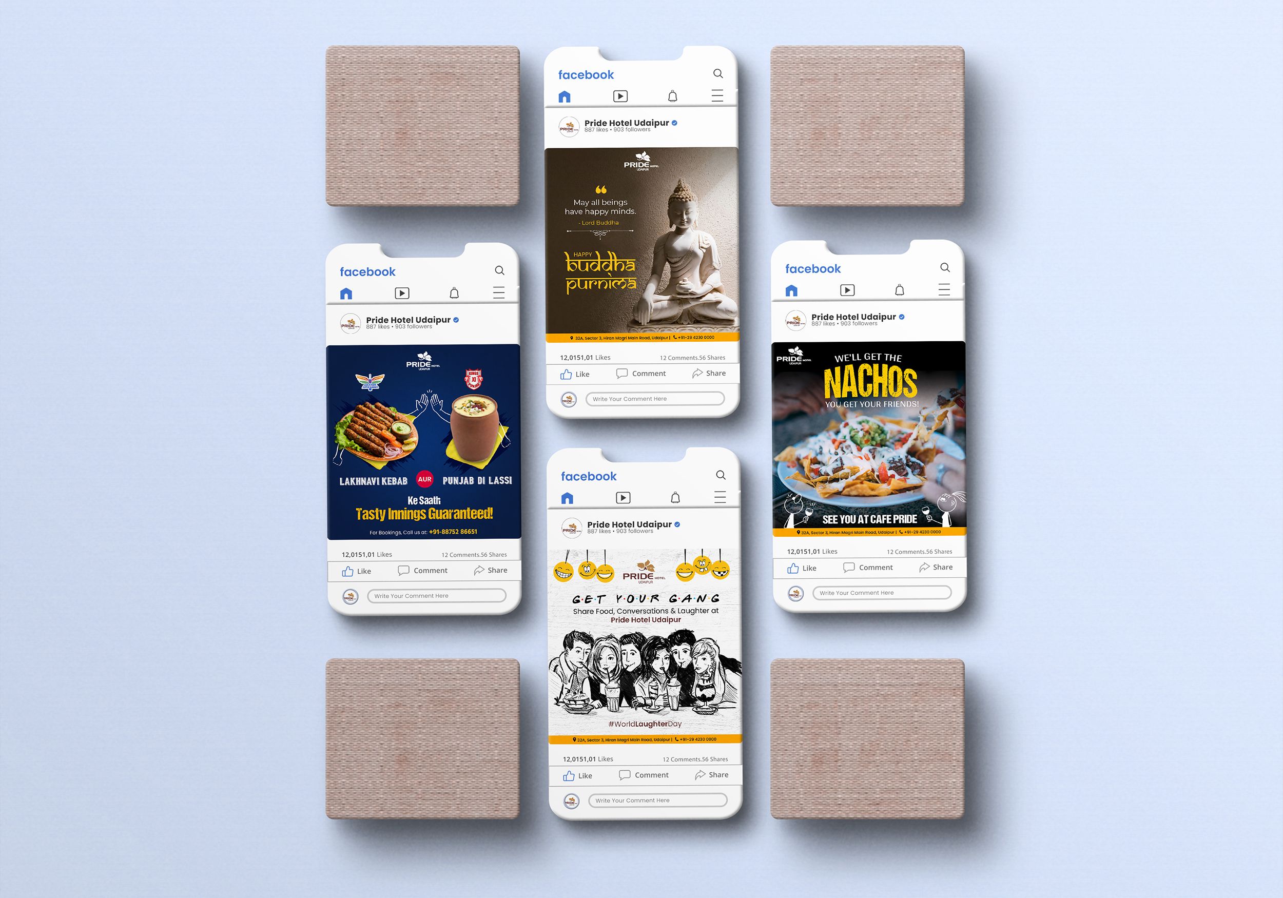 Social Media Management for Pride Hotel Udaipur | nDimensions Studio